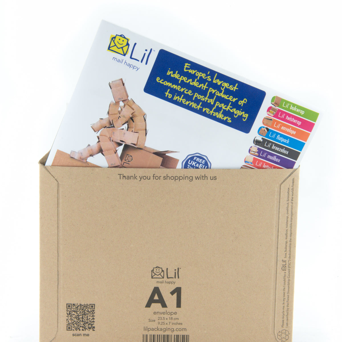 Cardboard Envelopes Wide Opening 'A' Range – Lil Packaging®