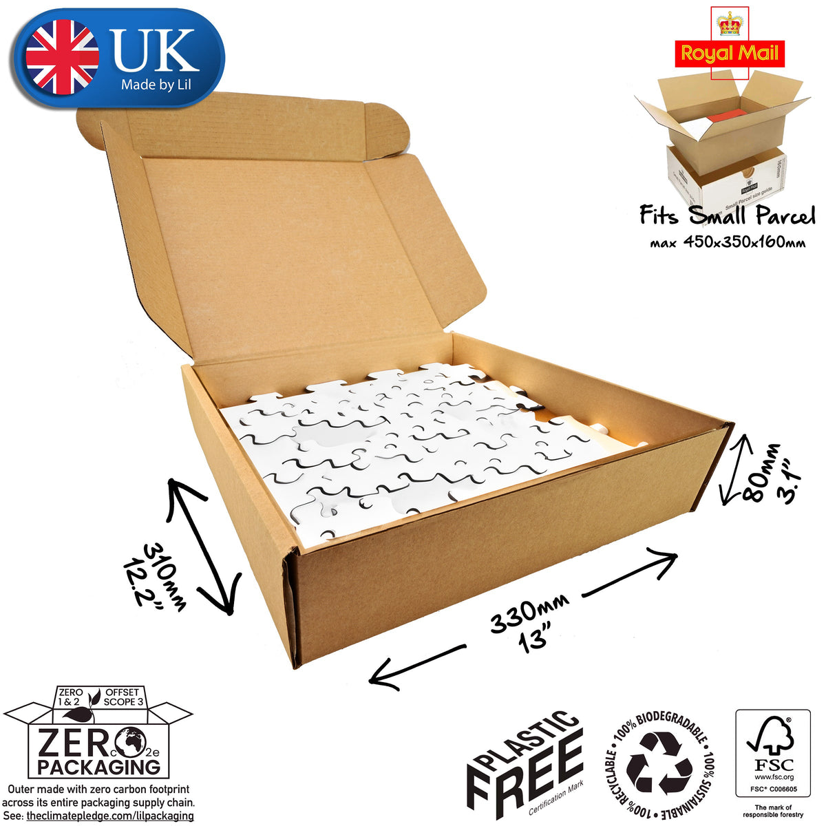 33 x 31 x 8cm Cardboard Postal Boxes - Lil Packaging – Lil Packaging®