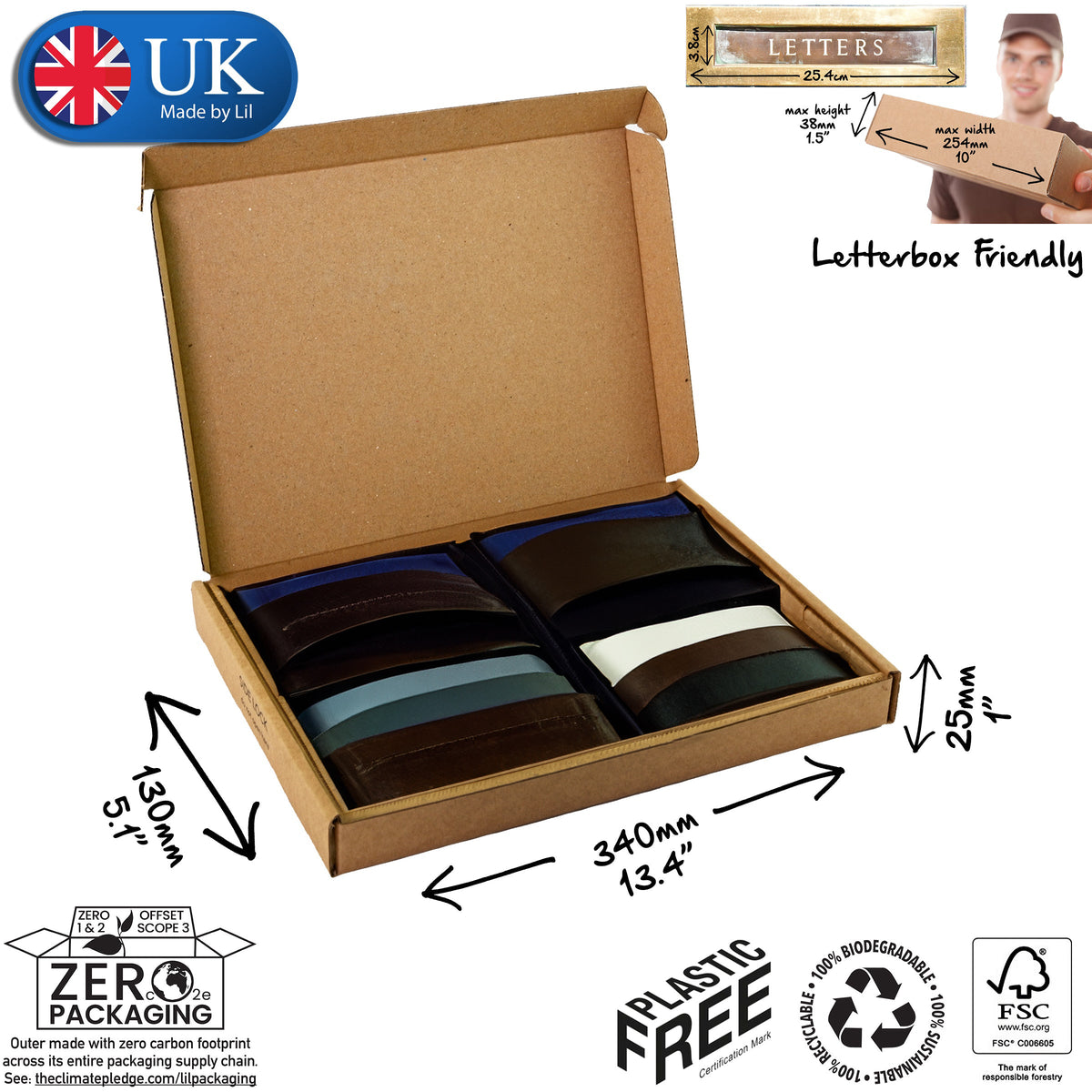 34 x 12 x 3.5cm Cardboard Postal Boxes - Lil Packaging – Lil Packaging®