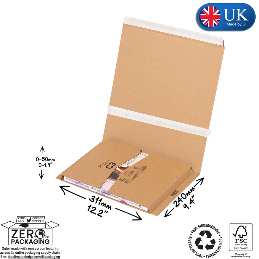 Book Wraps | UK Made – Lil Packaging Ecommerce Packaging