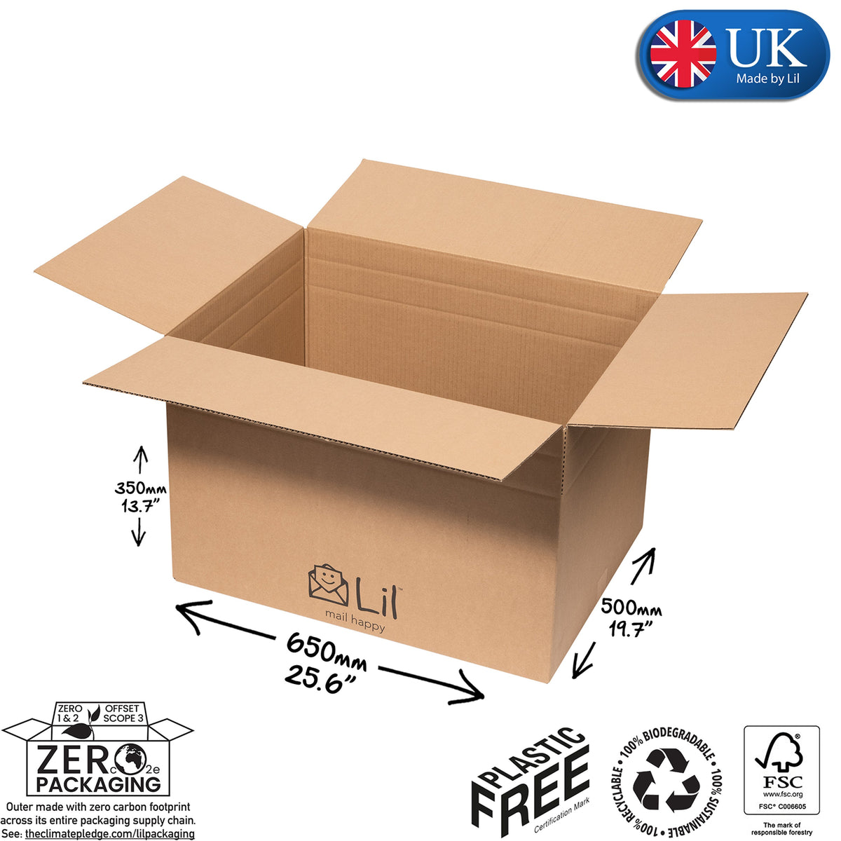 K50 Single Walled Cardboard Box | UK Packaging – Lil Packaging®