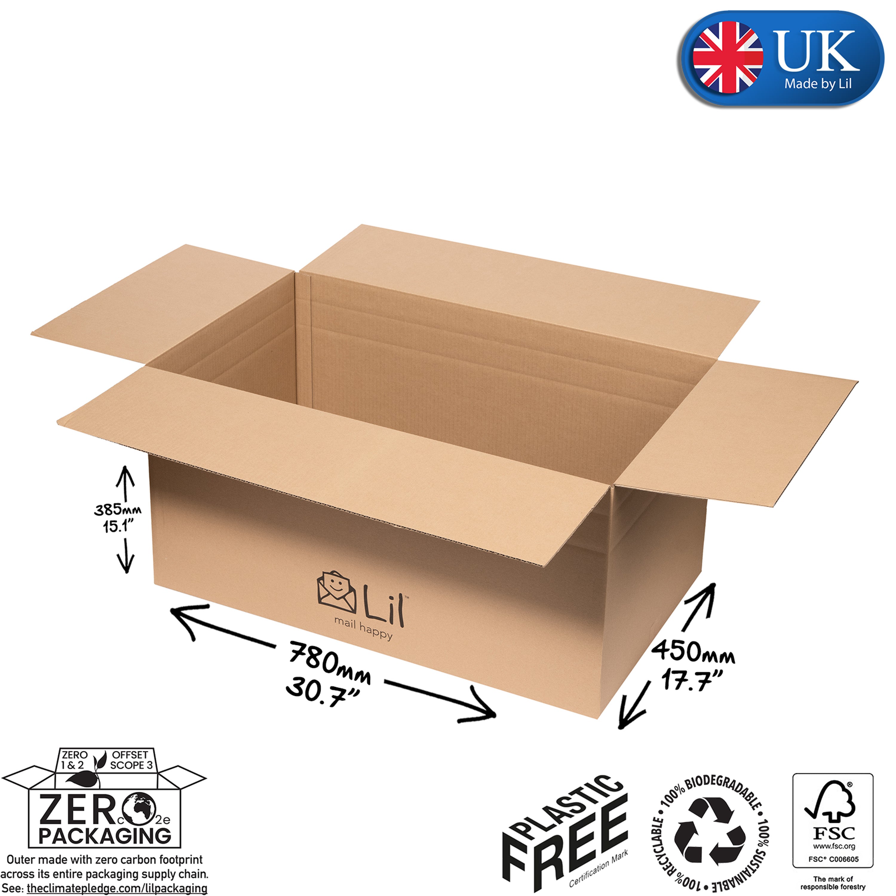 Cardboard box shop store