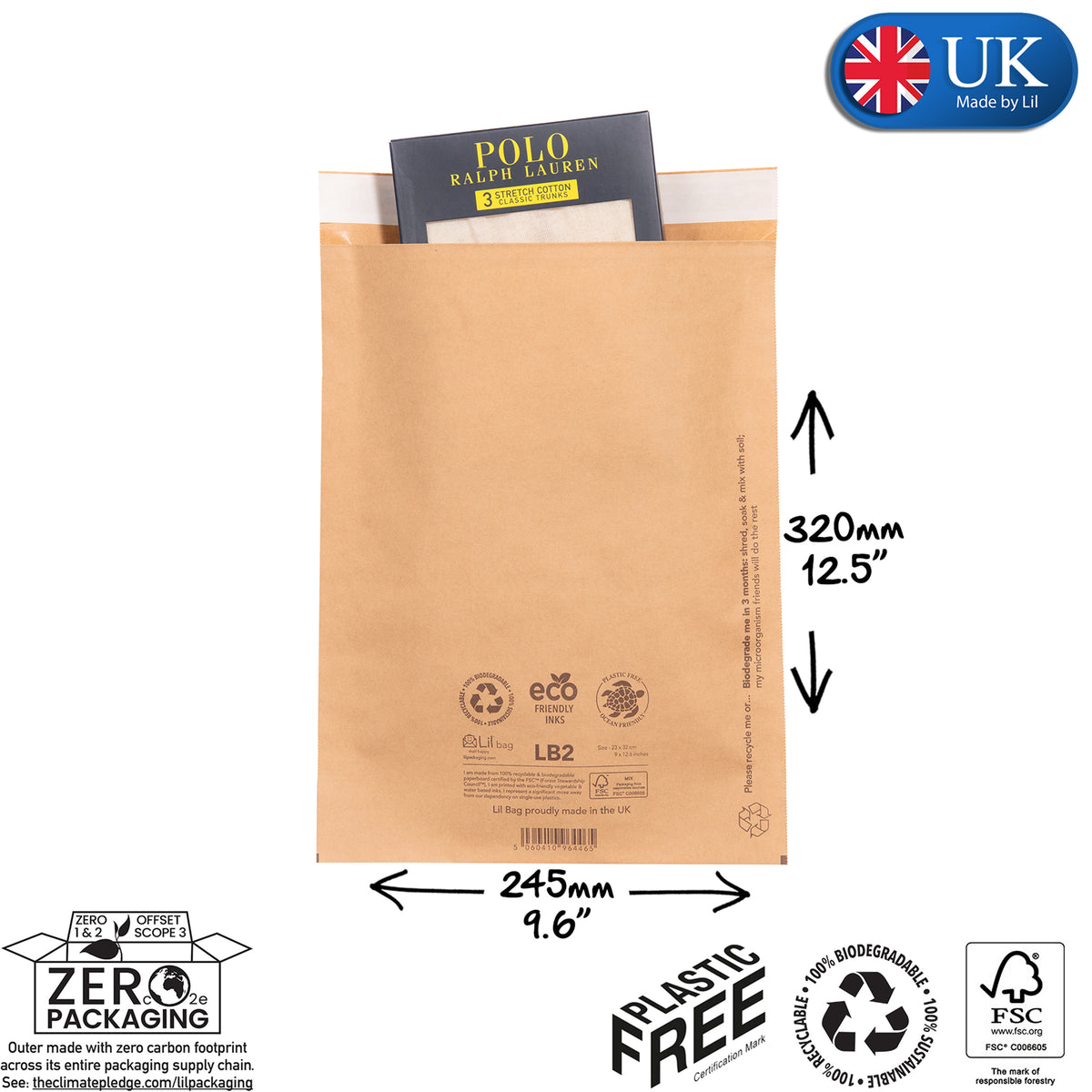 Corrugated Flatpack Envelopes | Eco Friendly Lil Bag - Lil Packaging ...