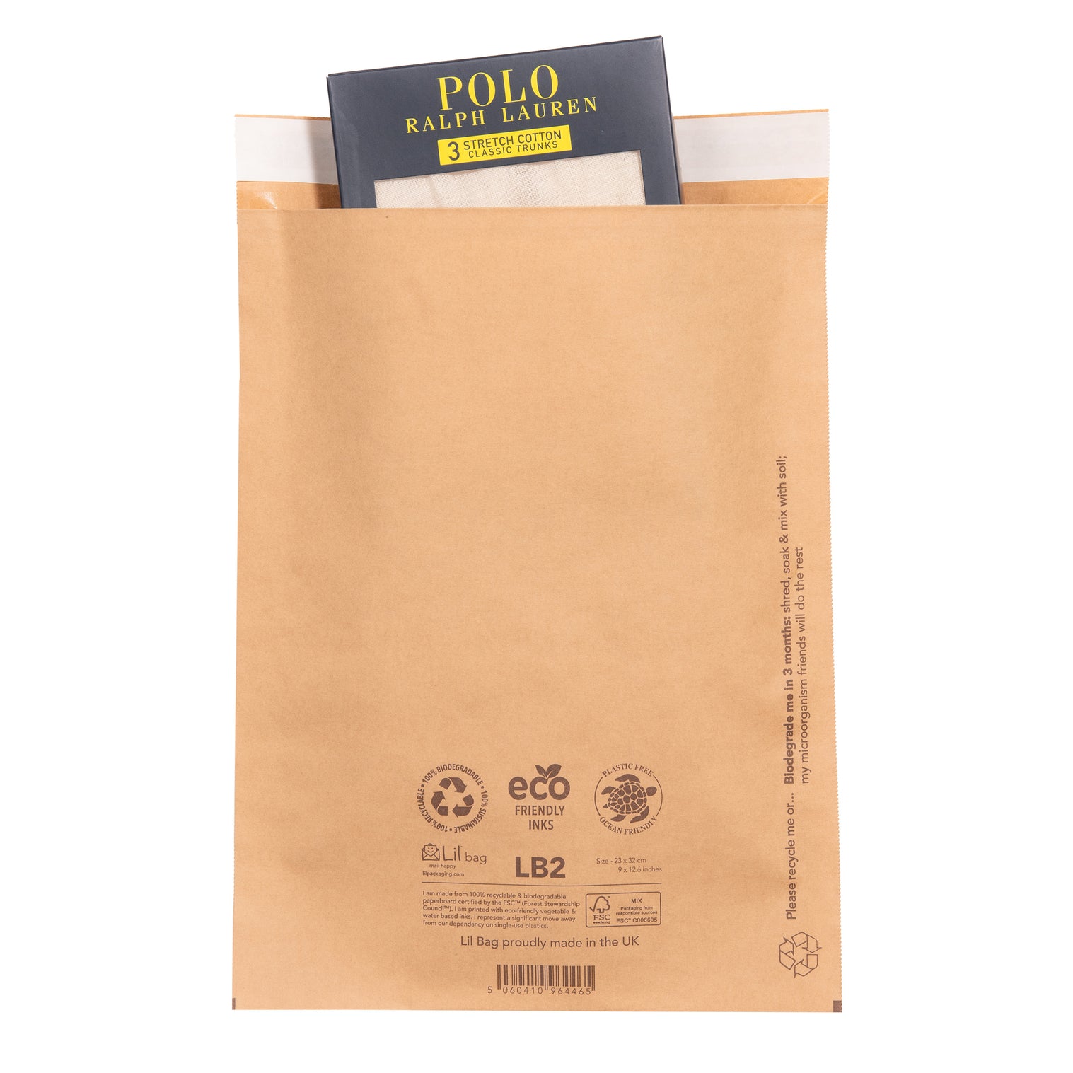 Kraft Paper Mailing Bags | LB2 - Kraft Paper Mail Bag – Lil Packaging ...
