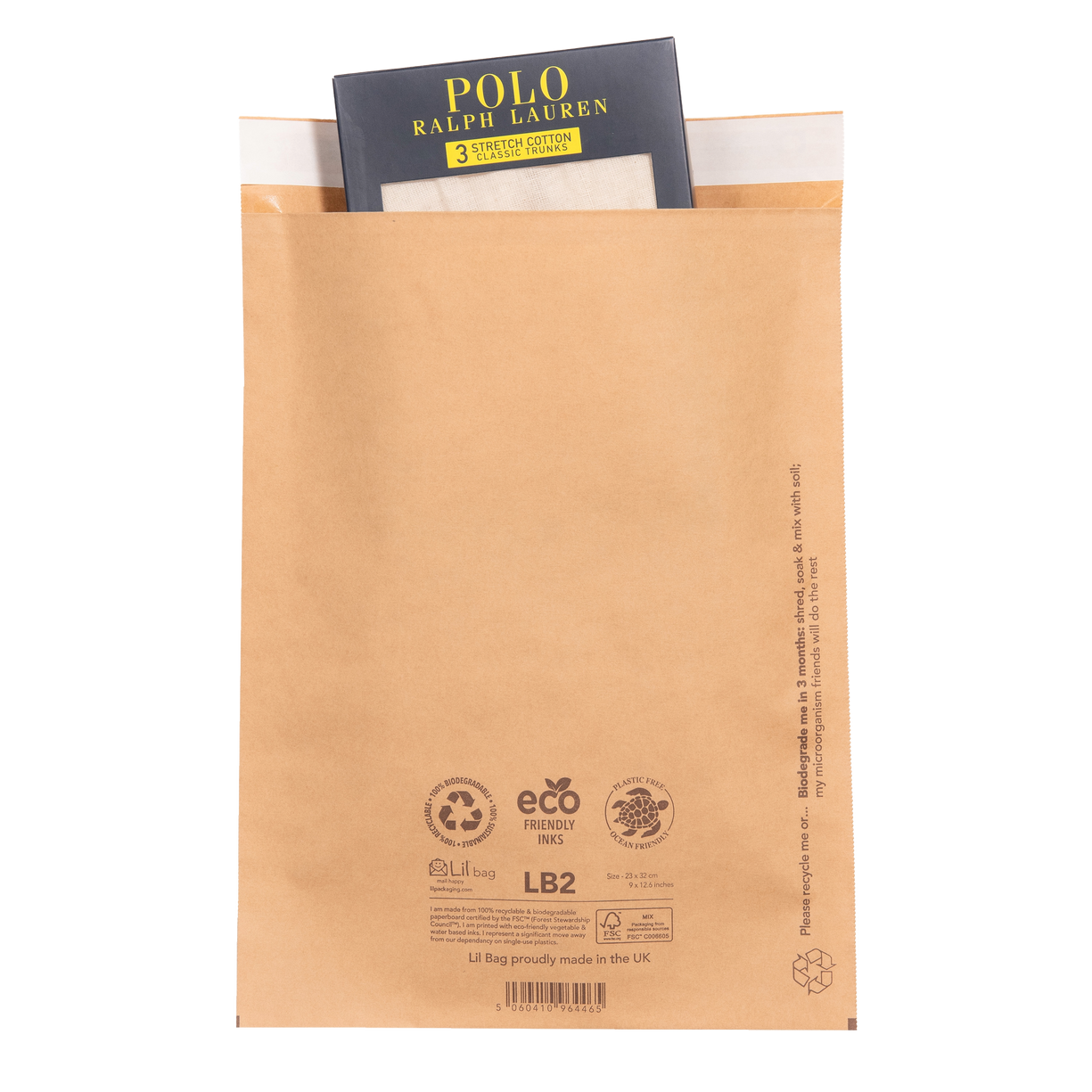 Kraft Paper Mailing Bags | LB2 - Kraft Paper Mail Bag – Lil Packaging ...