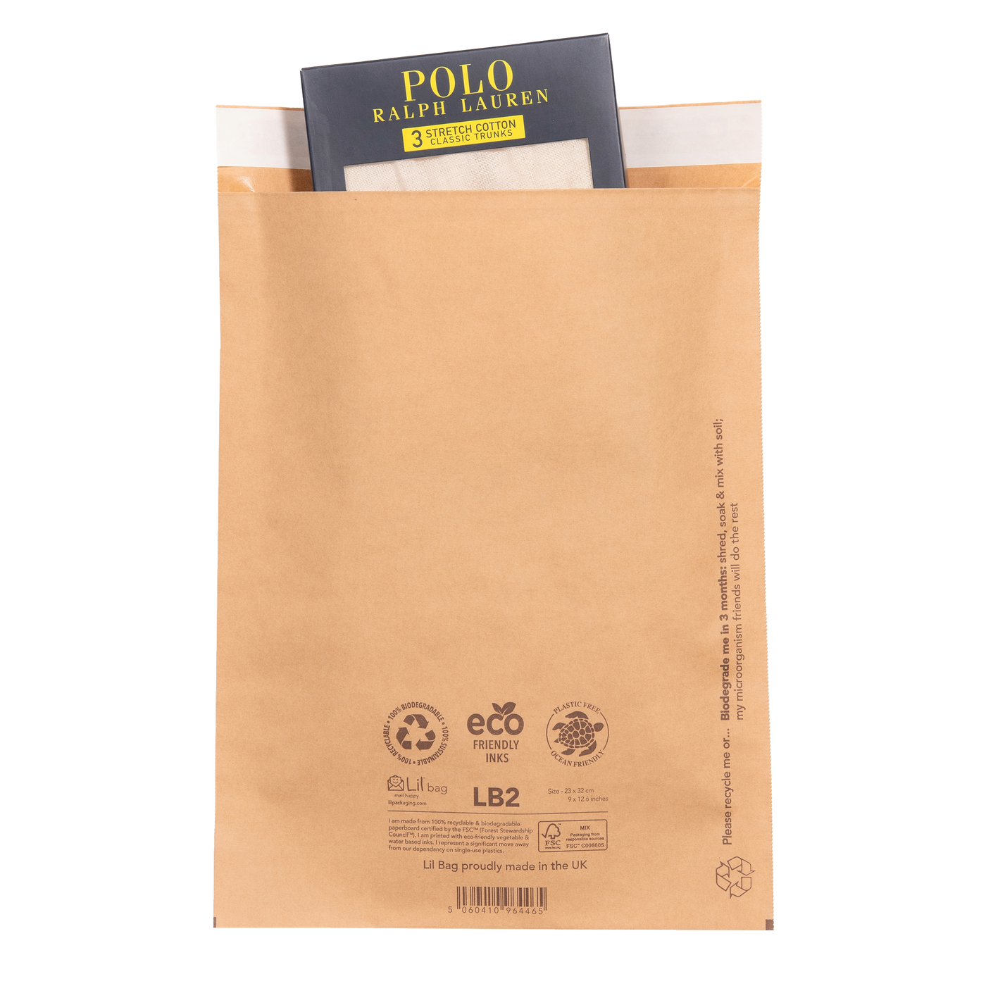 Kraft Paper Mailing Bags | LB2 - Kraft Paper Mail Bag – Lil Packaging®