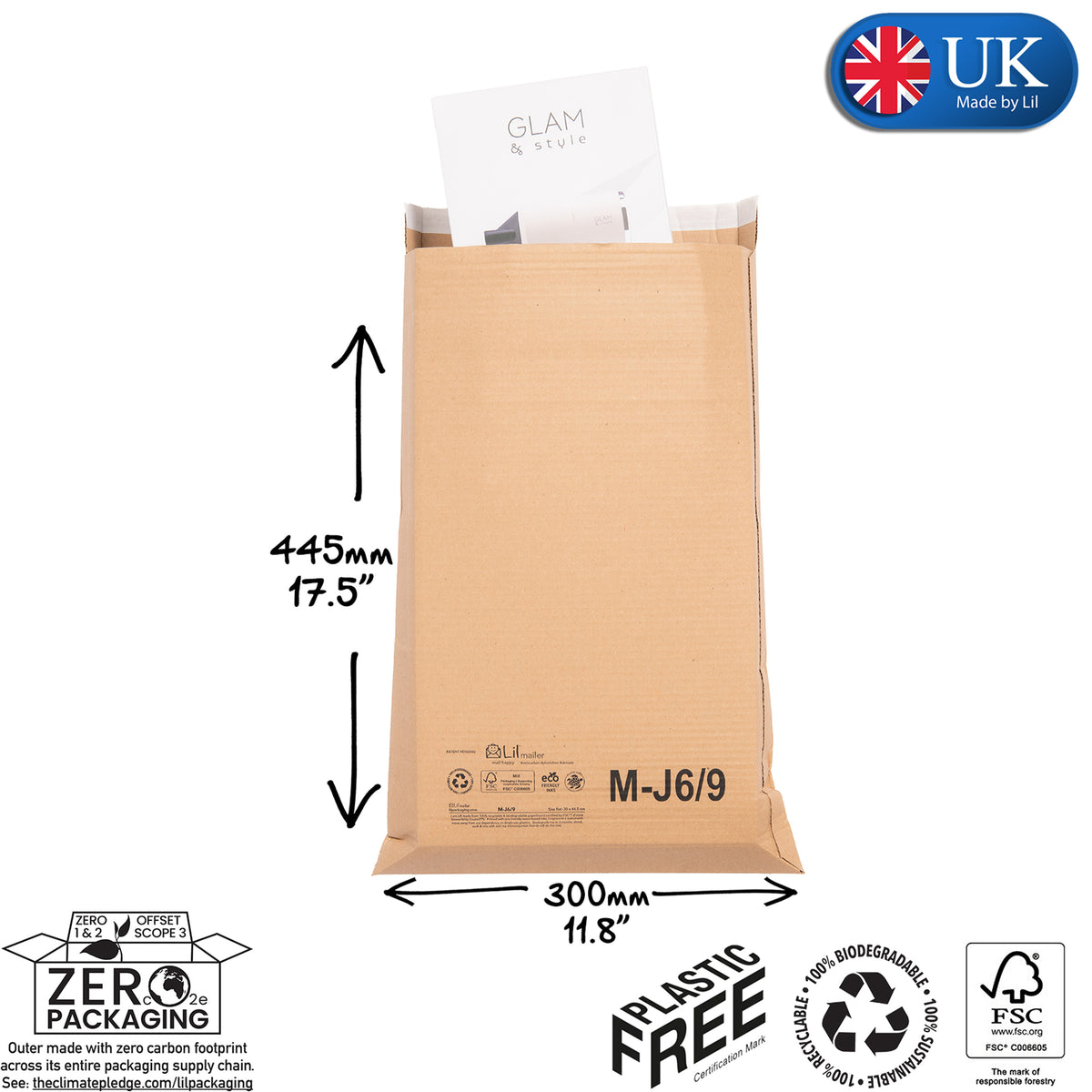 Amazon Style Cardboard Mailer Envelopes | M-J6/9 | Lil Packaging – Lil ...