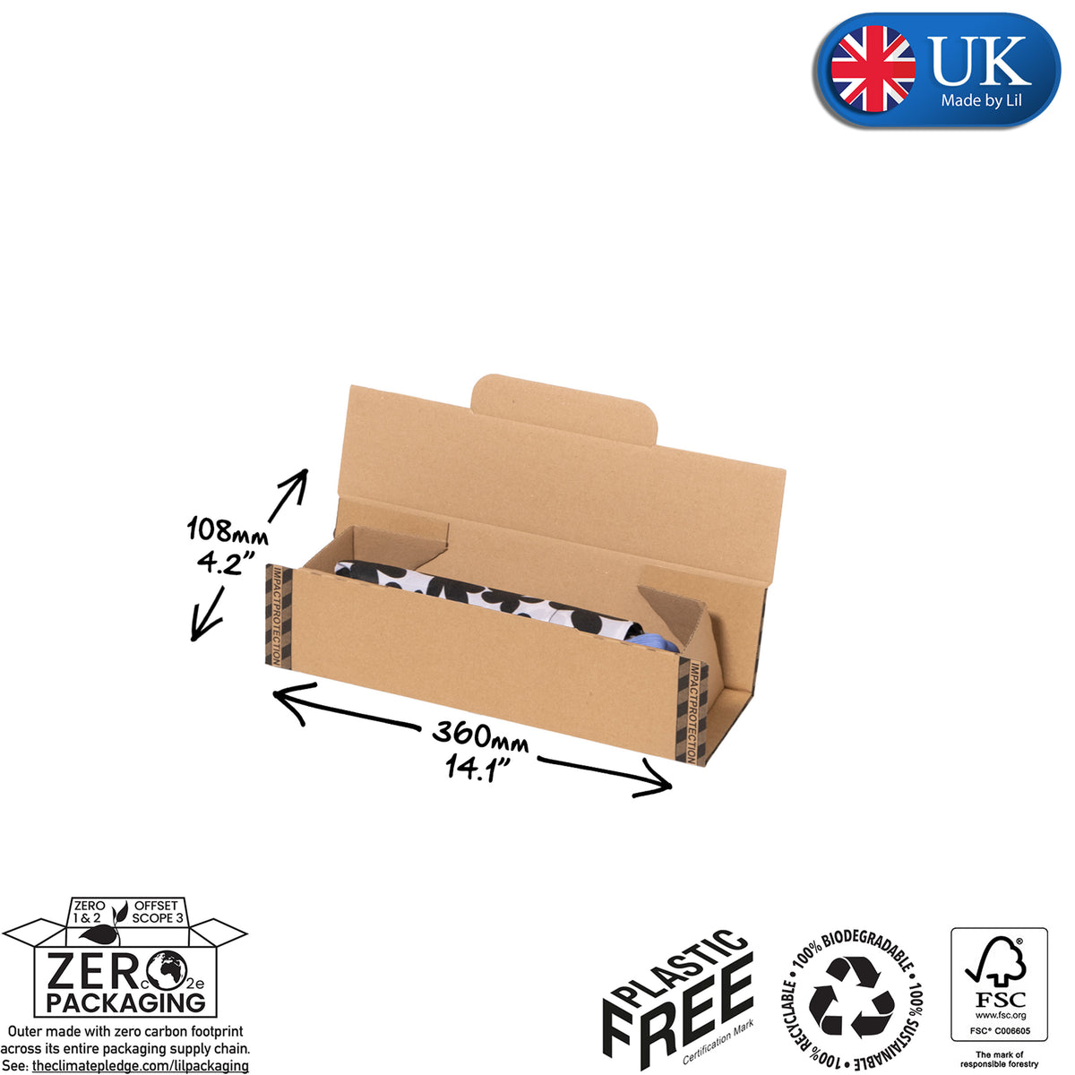 TUBE-A3/4 (310mm) Square Postal Tubes – Lil Packaging®
